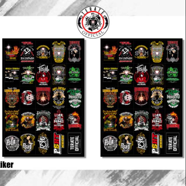 Jual STIKER PSHT lembaran isi 22 desain | Shopee Indonesia