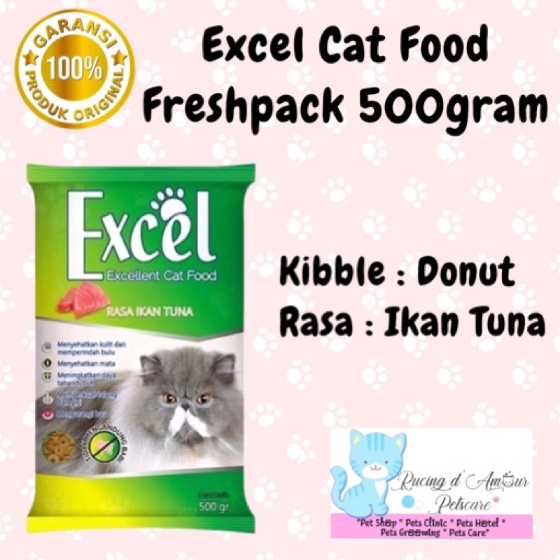 Jual Excel cat food Pink , Hijau, Ungu, Orange catfood makanan kucing ...
