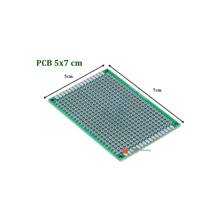 Jual PCB Lubang Bolong 5x7cm kualitas bagus 5x7 cm Double Sided PCB ...