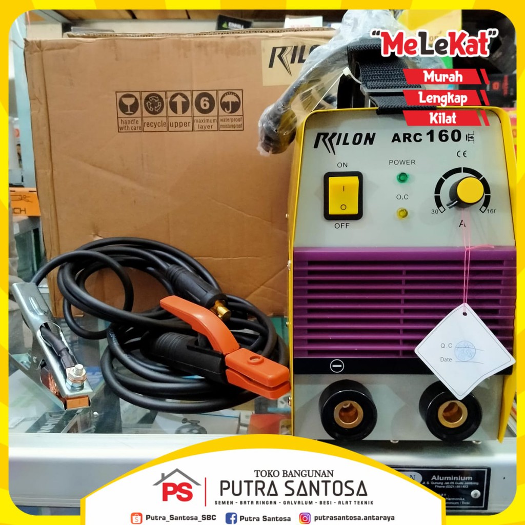 Jual MESIN LAS RILON / TRAVO LAS INVERTER - RILON ARC 160 | Shopee ...