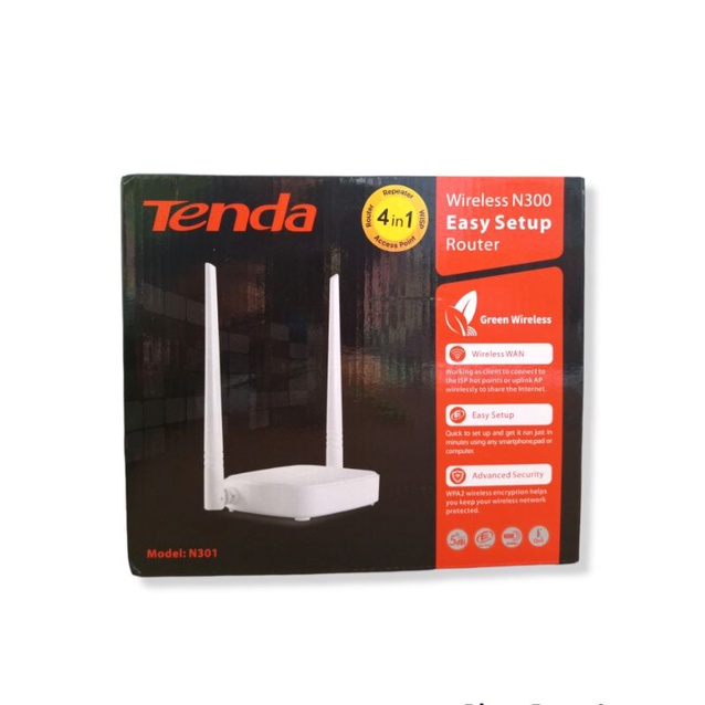 Jual TENDA N301-WIRELESS ROUTER 300Mbps | Shopee Indonesia