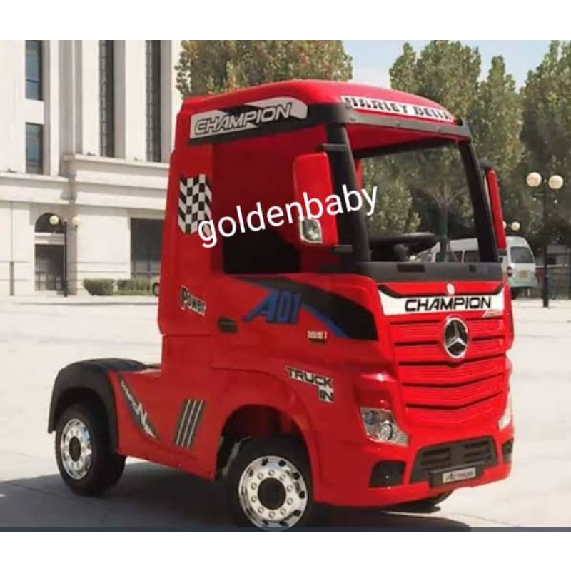 Jual JOK KULIT mobil mainan anak aki pliko mercedes benz mercy truck ...