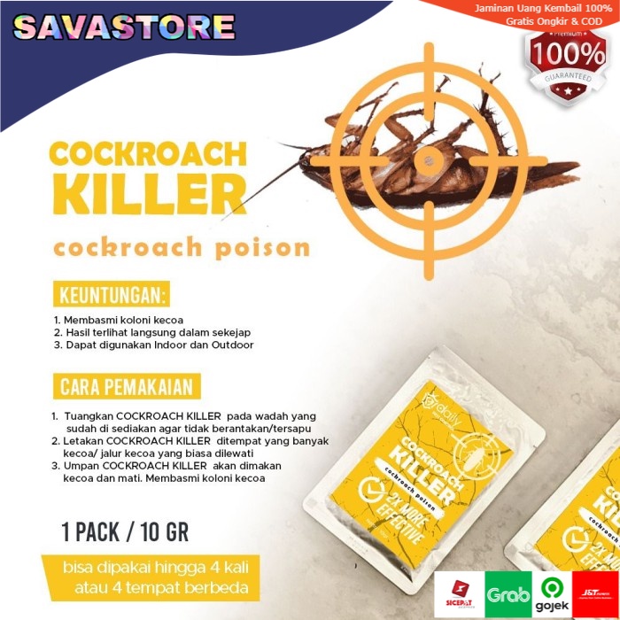 Jual RACUN KECOA AMPUH PEMBASMI PEMBUNUH KECOA - DAILY COCKROACH KILLER ...