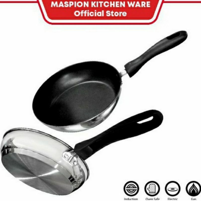 Jual Maspion SSF10 Frypan capsule stainless 20cm wajan penggorengan ...