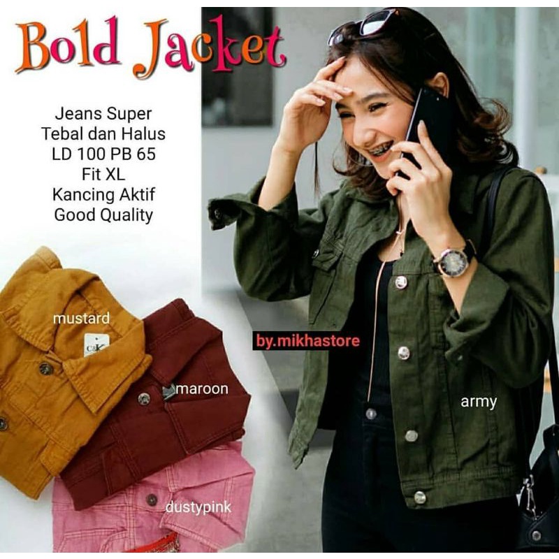Jual JACKET JEANS WANITA BIONDY DENIM JAKET DENIM WANITA JAKET CEWE ...