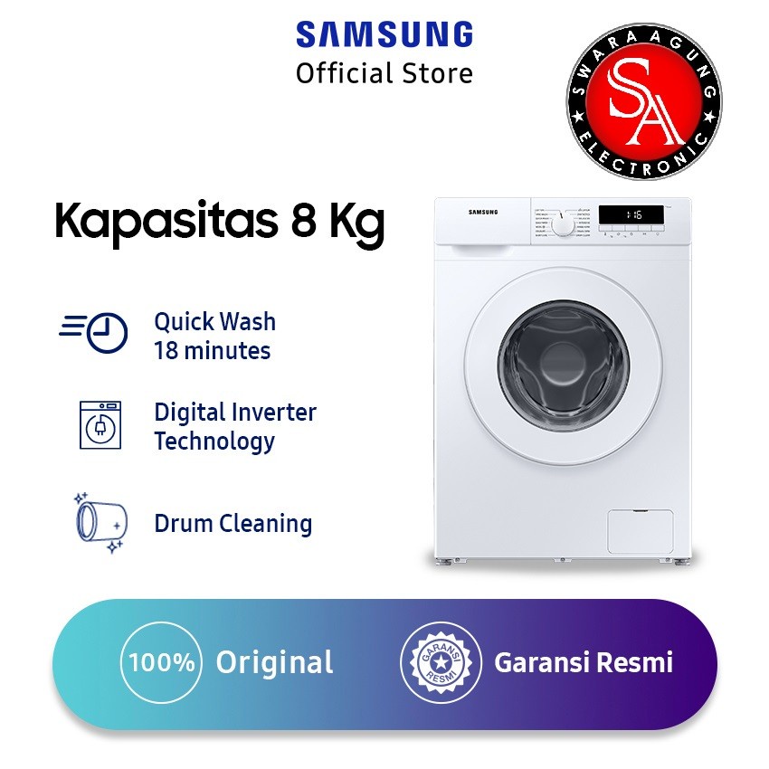 Jual Mesin Cuci Front Loading 8Kg Samsung Type: WW80T3040 (Khusus ...