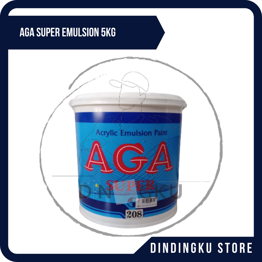 Jual Aga Super Emulsion Cat Tembok Interior 5Kg | Shopee Indonesia