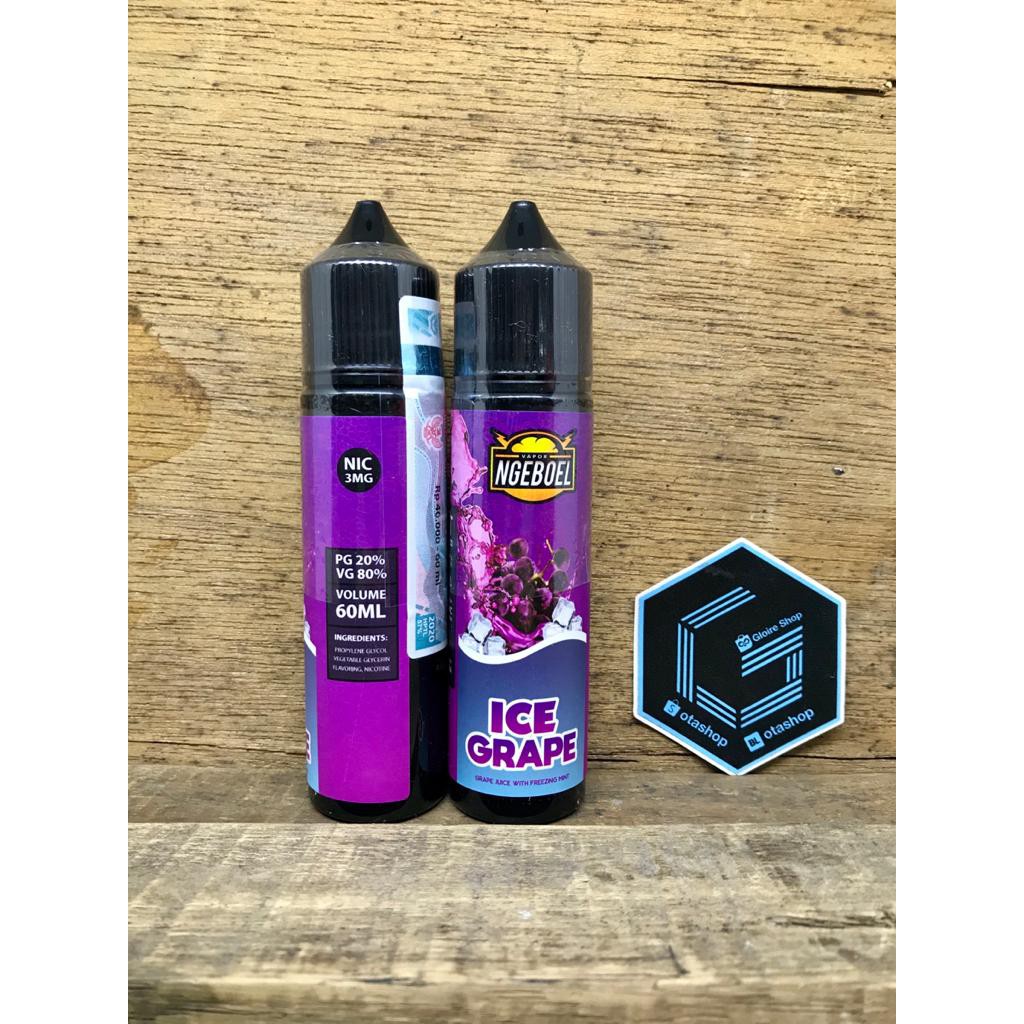 Jual NGEBOEL KOOL ICE GRAPE 60ML 3MG LIQUID vape pita cukai anggur ...