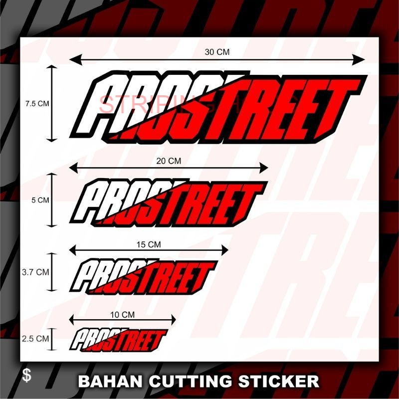 Jual STIKER CUTTING PROSTREET | Shopee Indonesia