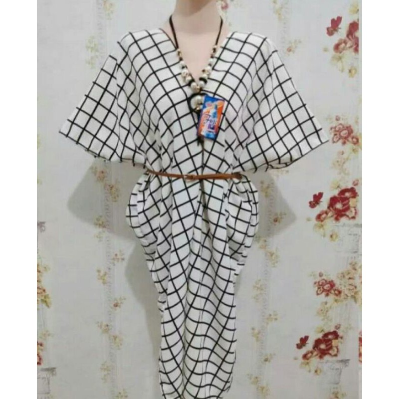 Jual Baju Kaftan (motif kotak kotak) | Shopee Indonesia