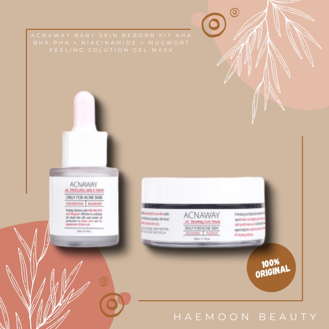 Jual ACNAWAY Baby Skin Reborn Kit AHA BHA PHA + NIACINAMIDE + MUGWORT ...