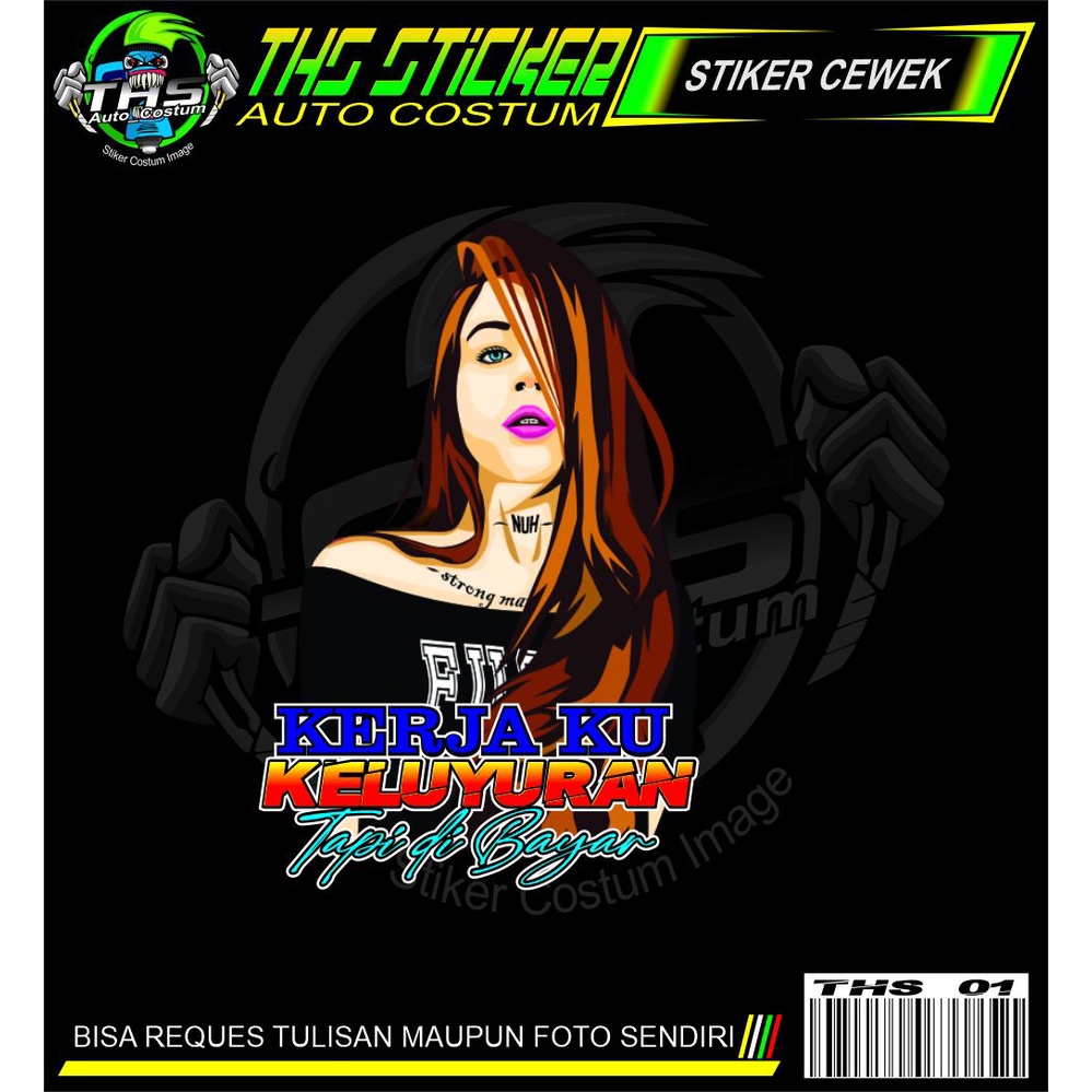 Jual stiker cewek tiker mobil stiker truk stiker motor stiker variasi ...