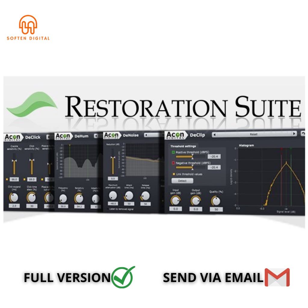 Jual Acon Digital Restoration Suite 1 VST Plugin audio restoration and noise reduction plug-ins ...