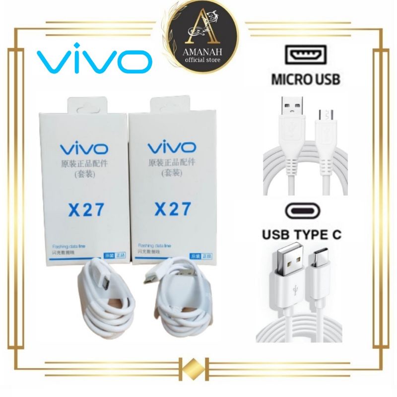 Jual KABEL DATA VIVO MICRO USB / TYPE C 2.0A FAST CHARGING MICRO USB ...