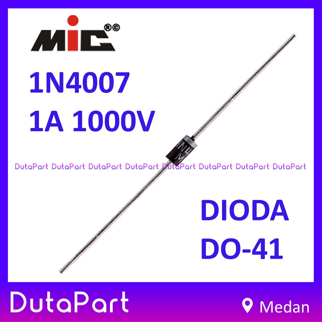 Jual 1N4007 IN4007 1N 4007 IN 4007 1A 1000V MIC Dioda Diode Rectifier ...