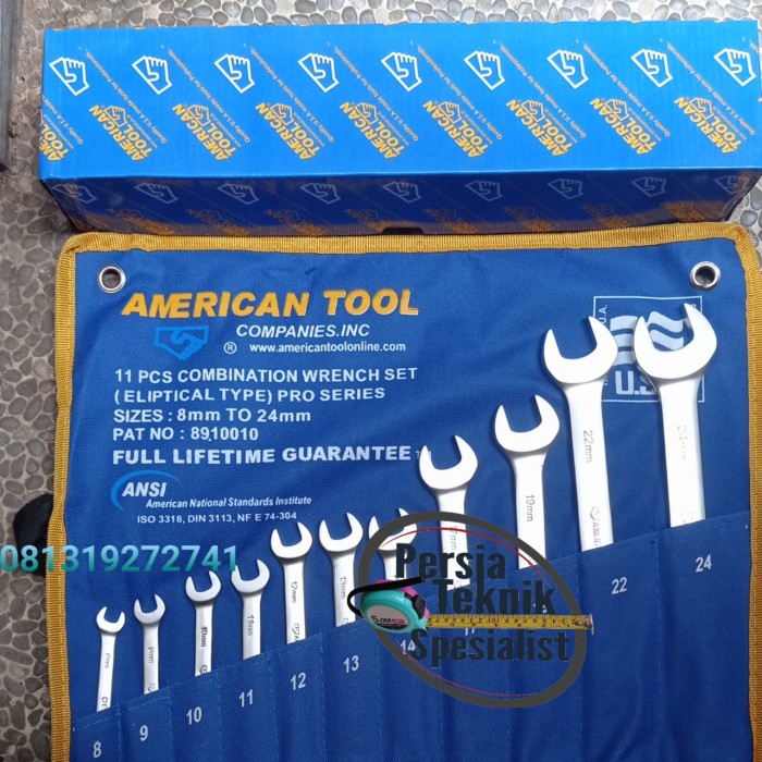Jual ST | AMERICAN TOOL (kunci ring pas) 11 pcs 8-24mm | Shopee Indonesia