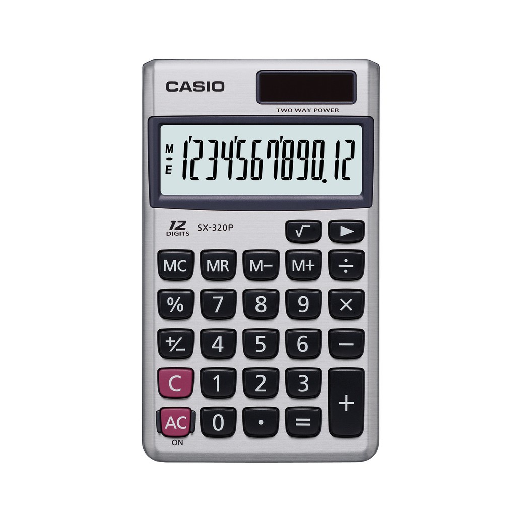 Jual Casio Calculator Pocket SX320P 12 digit | Shopee Indonesia