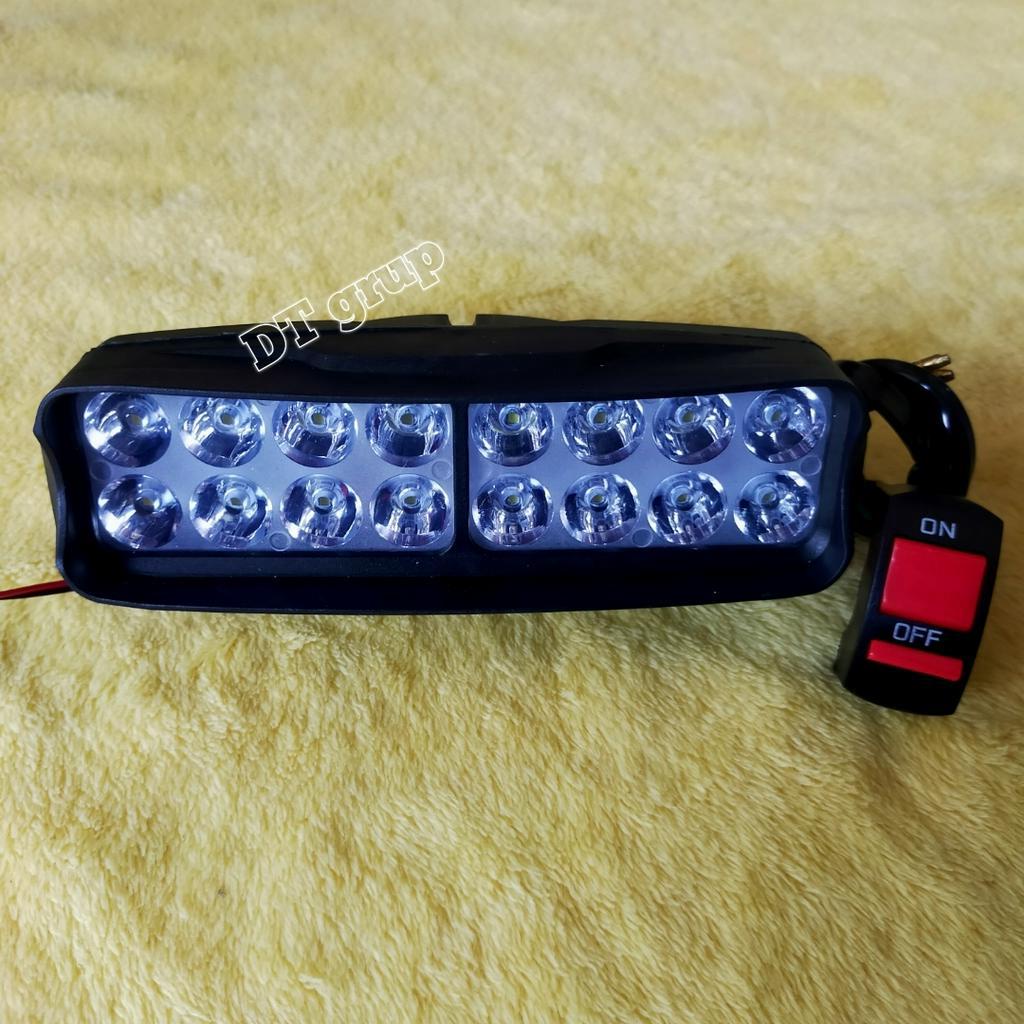 Jual Paket Lampu Putih lampu Led 16 mata plus saklar on/off led 16 mata ...