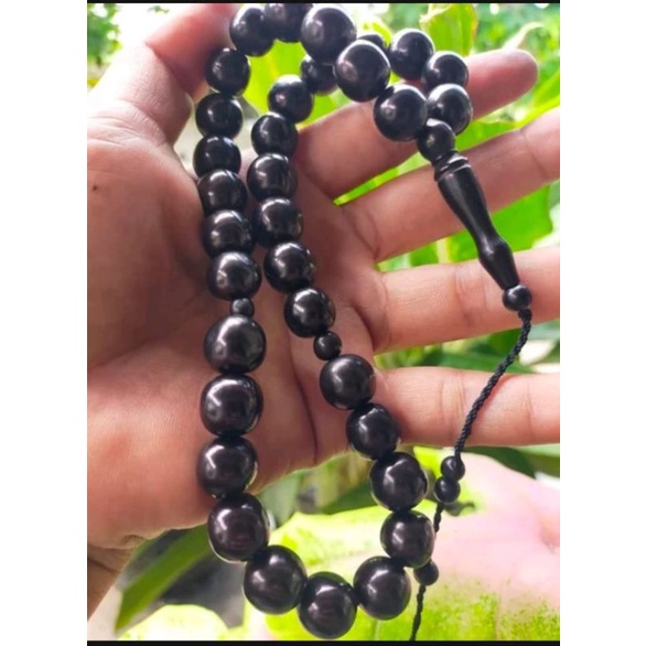 Jual tasbih kokka hitam 33 jumbo besar 12mm | Shopee Indonesia