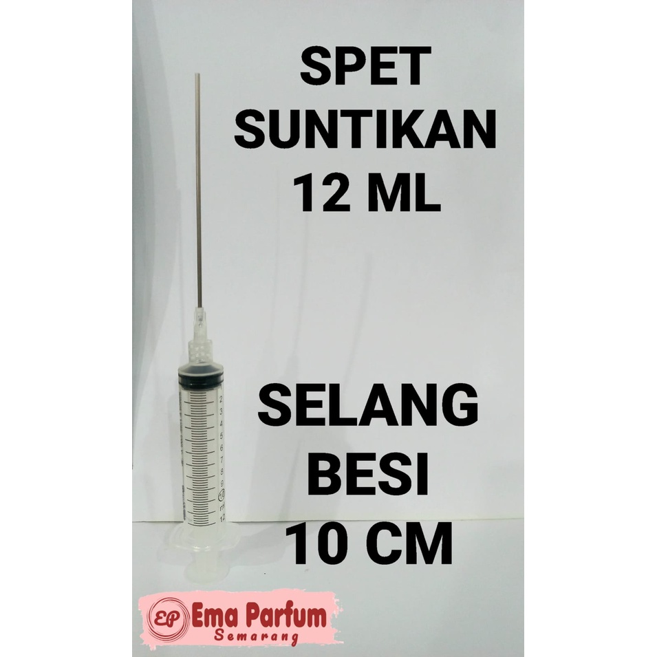 Jual (1 PCS) SPET SELANG BESI 12 ML DAN 20 ML. SUNTIKAN PARFUM UJUNG ...
