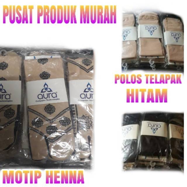 Jual AURA MOTIP HENNA/POLOS TELAPAK HITAM 1 PCS | Shopee Indonesia
