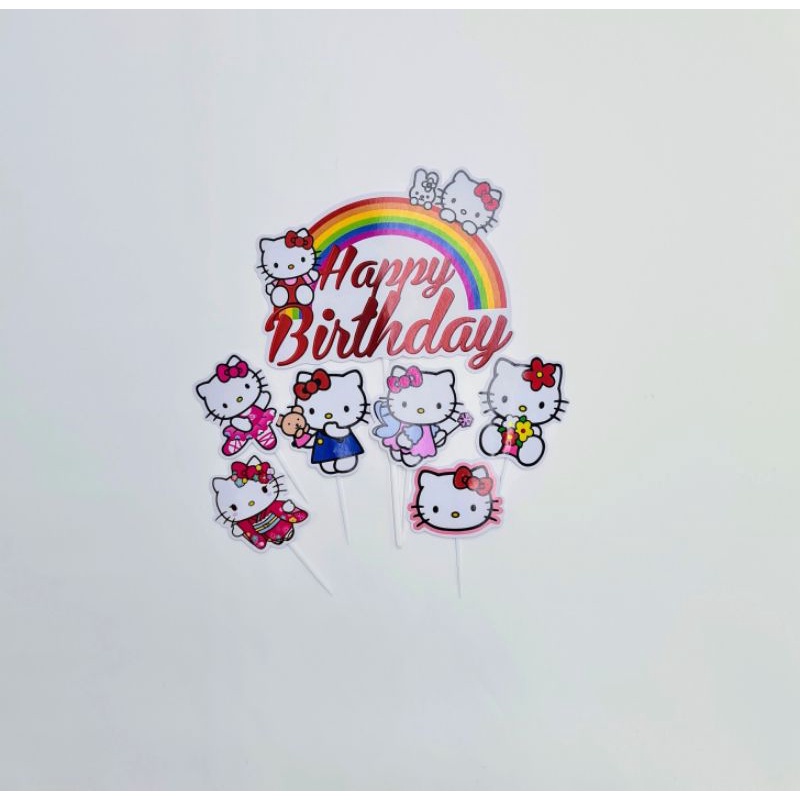 Jual Topper Ulang Tahun Happy Birthday HBD Hello Kitty | Shopee Indonesia