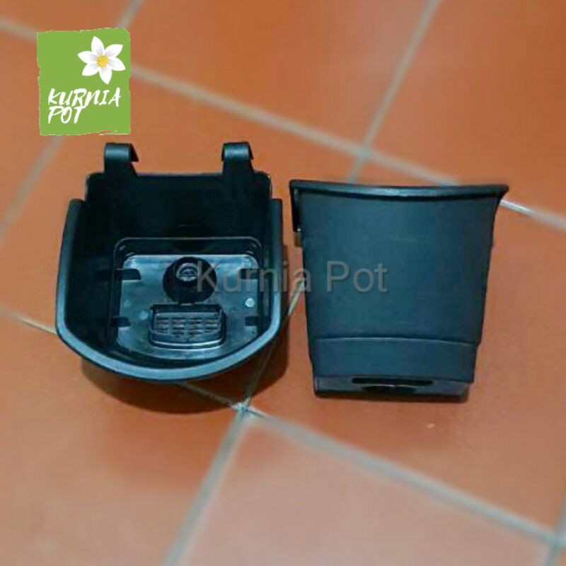 Jual Pot Tempel Dinding Tanaman Bunga Ukuran 15 Warna Hitam | Shopee ...
