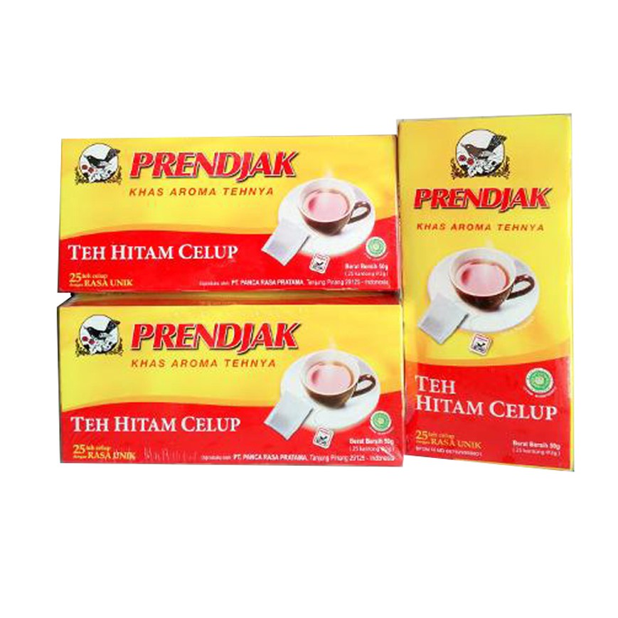 Jual Teh Hitam Celup Prendjak Khas Aroma Tehnya Isi 1 Box Isi 25 Teh ...