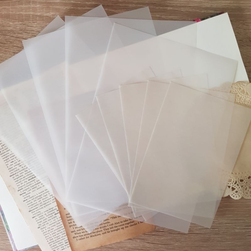 Jual 5pcs Transparent Paper Pack / Paket Kertas Kalkir Tracing Paper ...