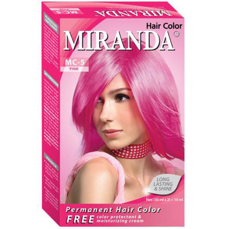 Jual SEMIR RAMBUT MIRANDA PINK MC 5 PING HAIR COLOR PERMANEN PEWARNA ...