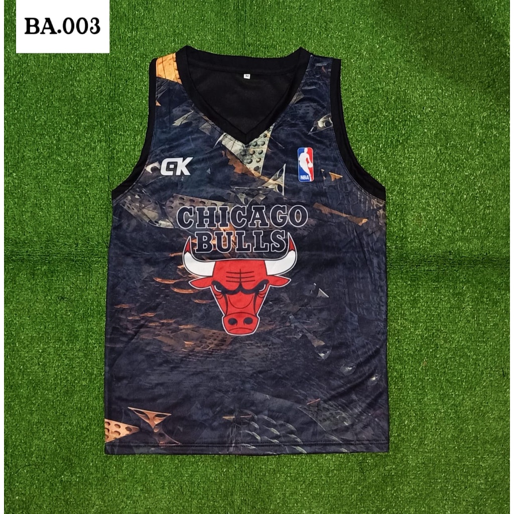 Jual JERSEY BASKET FULL PRINTING PREMIUM IMPORT BAJU BASKET BULLS 003 ...