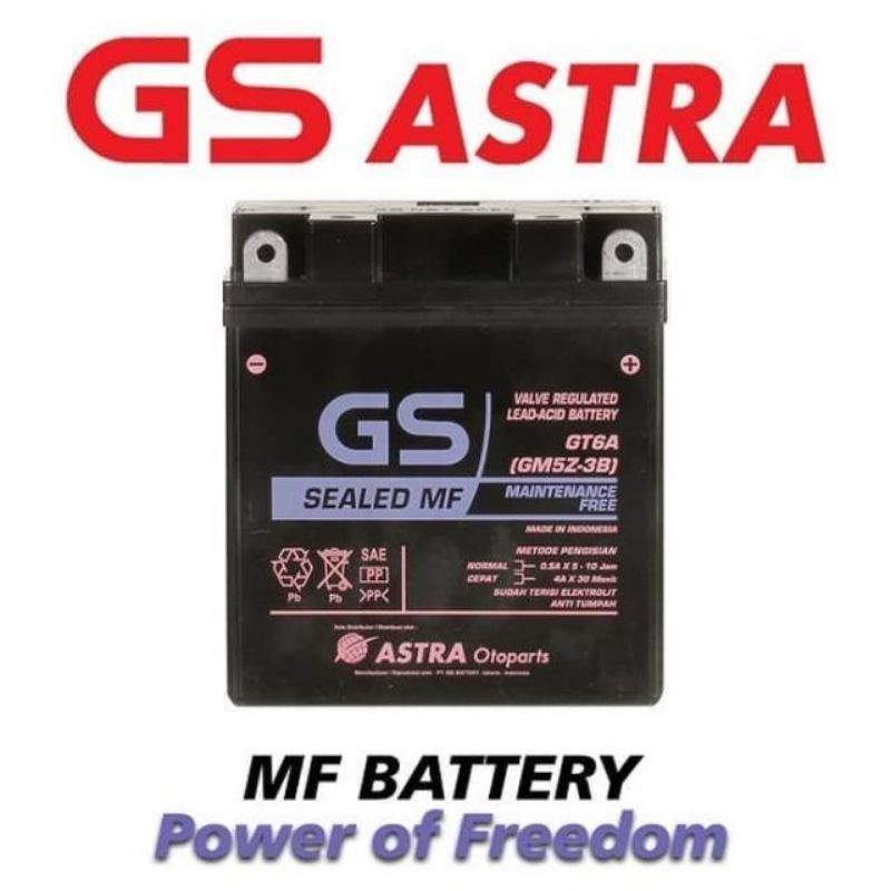 Jual Aki Motor Mio Sporty Smile F1Z Supra x GS ASTRA Kering GM5Z GT6A | Shopee Indonesia