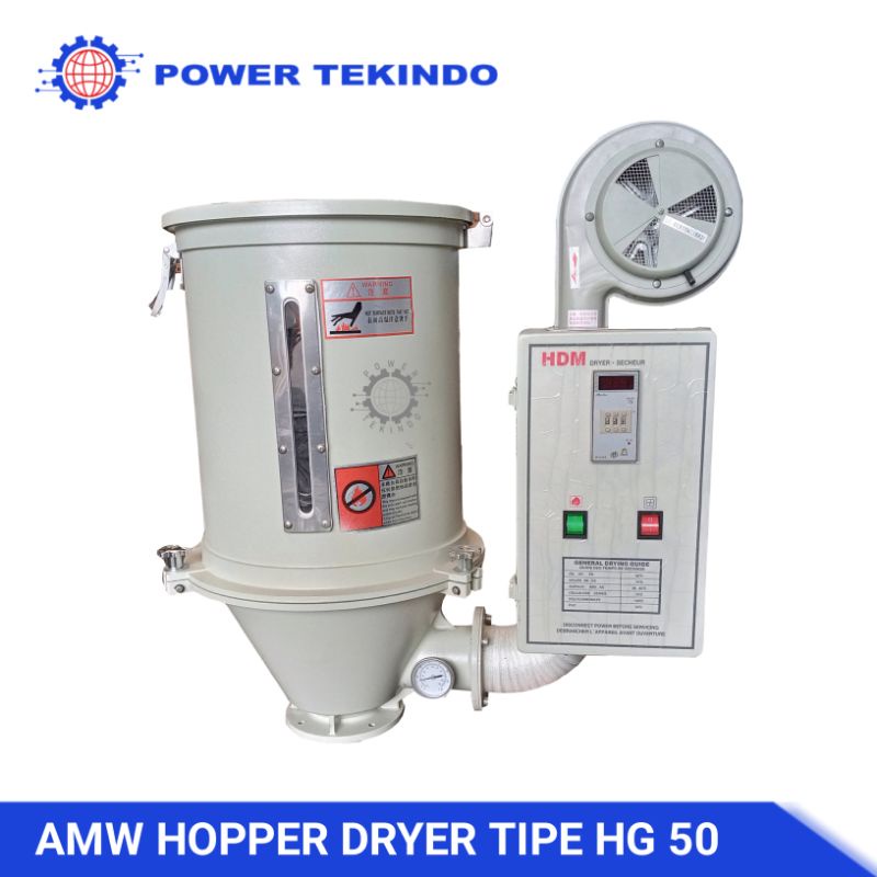 Jual AMW Hopper Dryer Machine HG 50 Mesin Pengering Bahan Plastik 3.3 ...