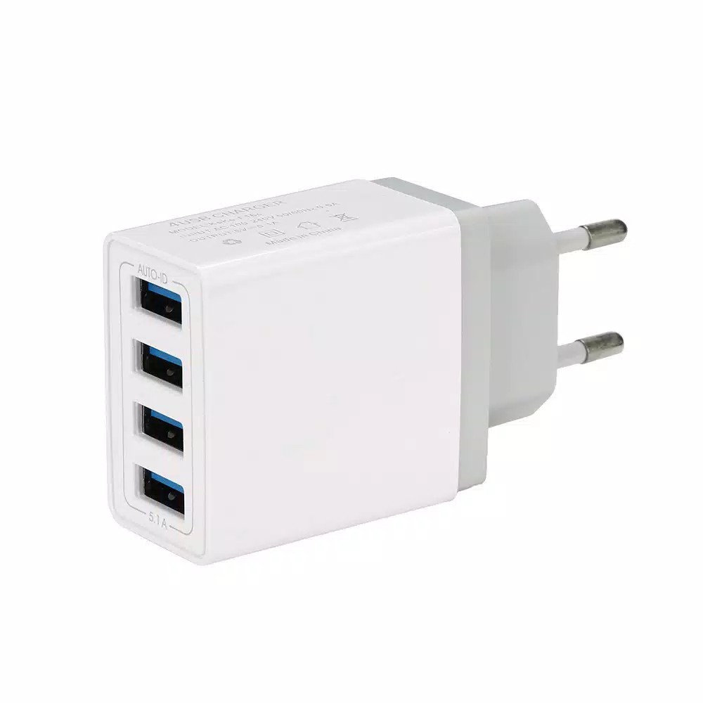 Jual 4 Port Fast Charging 5.1A Kepala Batok Charger | Shopee Indonesia