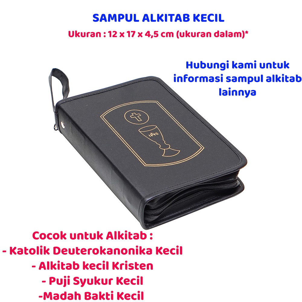 Jual Sampul Cover Alkitab Kecil Piala Salib Tas Buku Katolik & Kidung ...