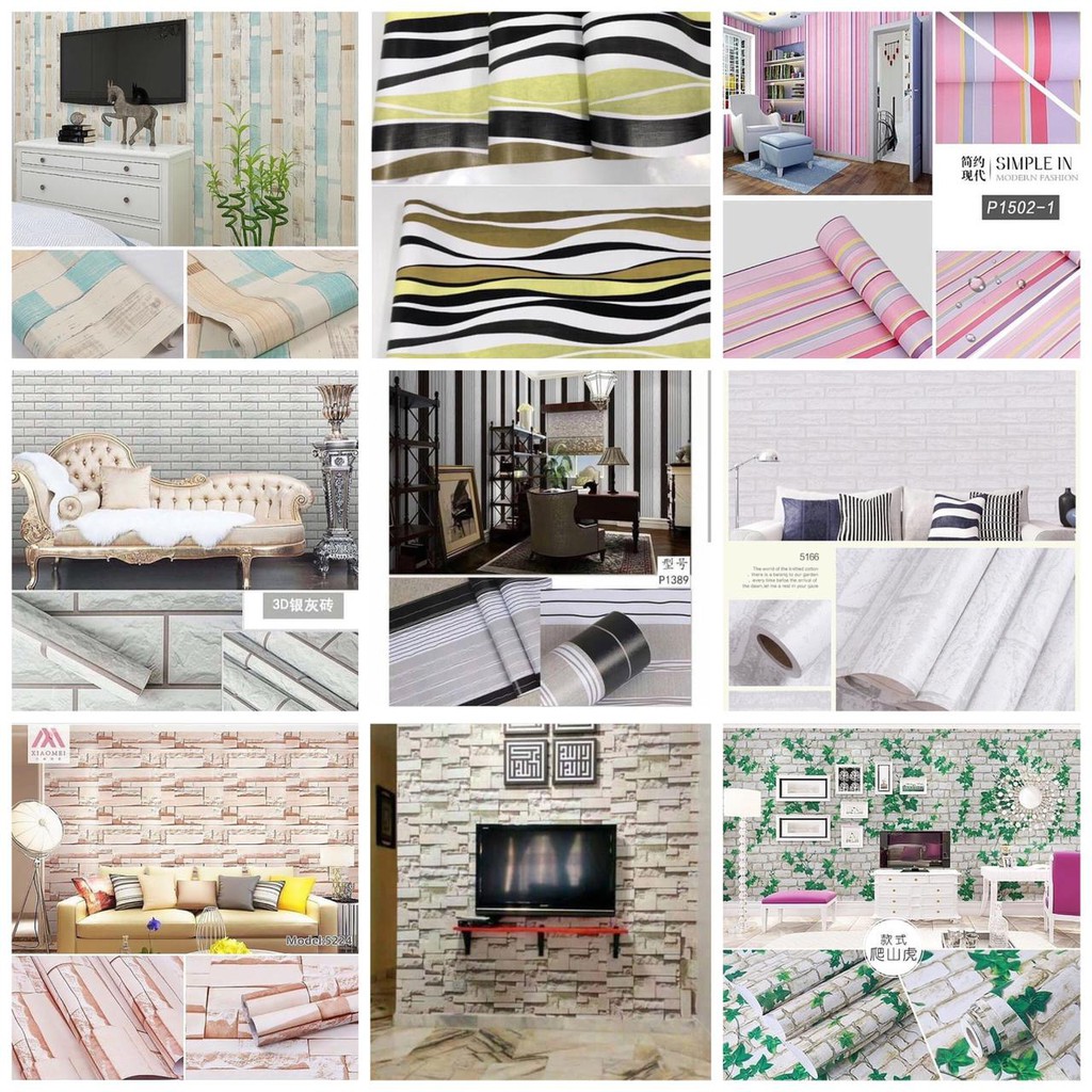 Jual VARIASI 6 - wallpaper dinding - ukuran : 45cm X 10m - jakarta ...