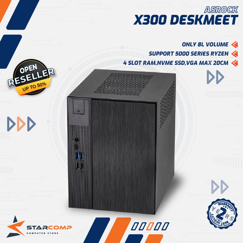 Jual Asrock DESKMEET X300 BAREBONE Mini PC X 300 | Shopee Indonesia
