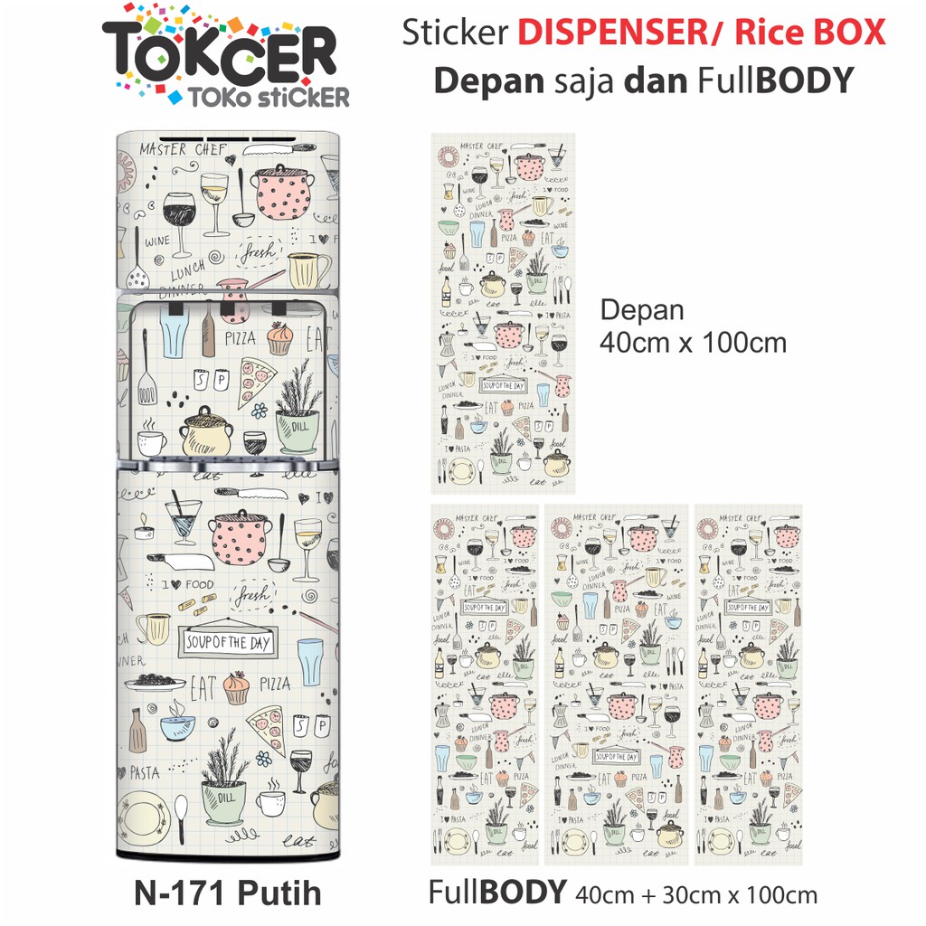 Jual Stiker Dispenser dan Rice Box Masterchef | Shopee Indonesia