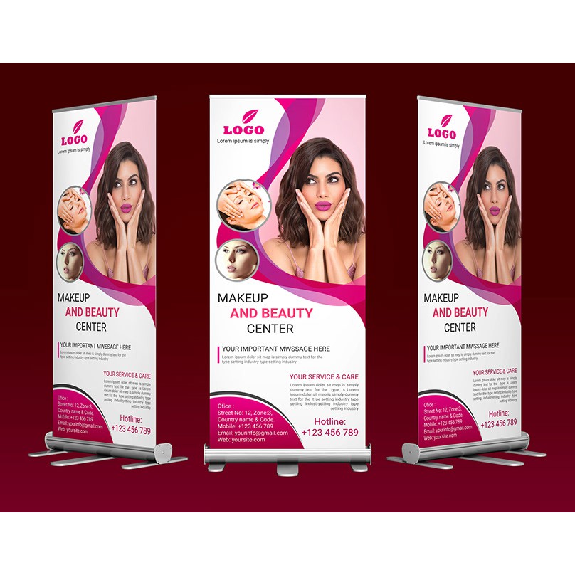 Jual Cetak Spanduk / Banner Roll Up Albatros 60x160 | Shopee Indonesia