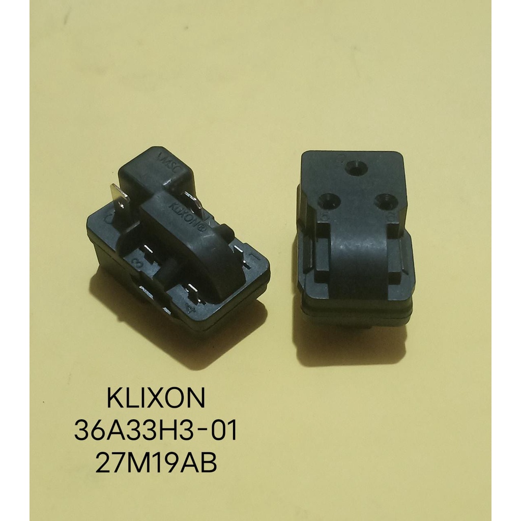 Jual Relay Overload Kulkas KLIXON 2 Pin Kaki Soket 36A33H3 01 27M19AB | Shopee Indonesia