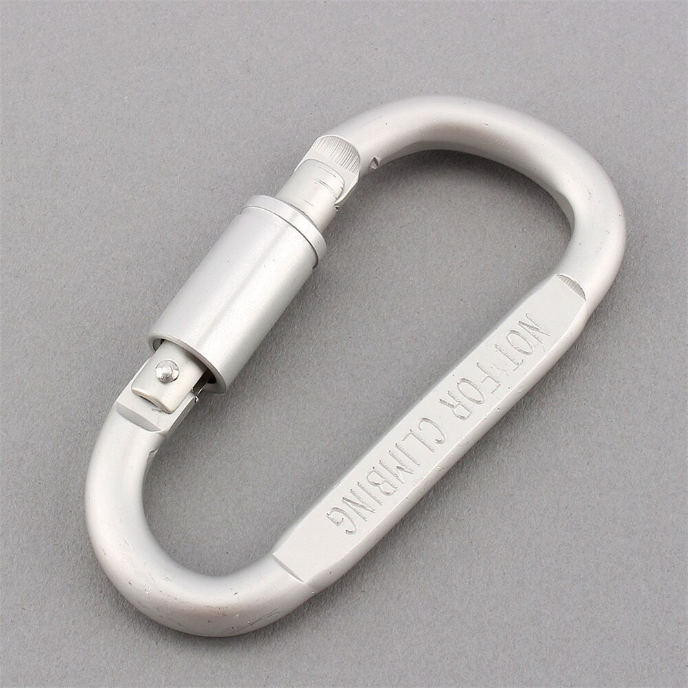 Jual IMPORT Aluminium Alloy Travel Carabiner D-Shaped Buckle Keychain ...