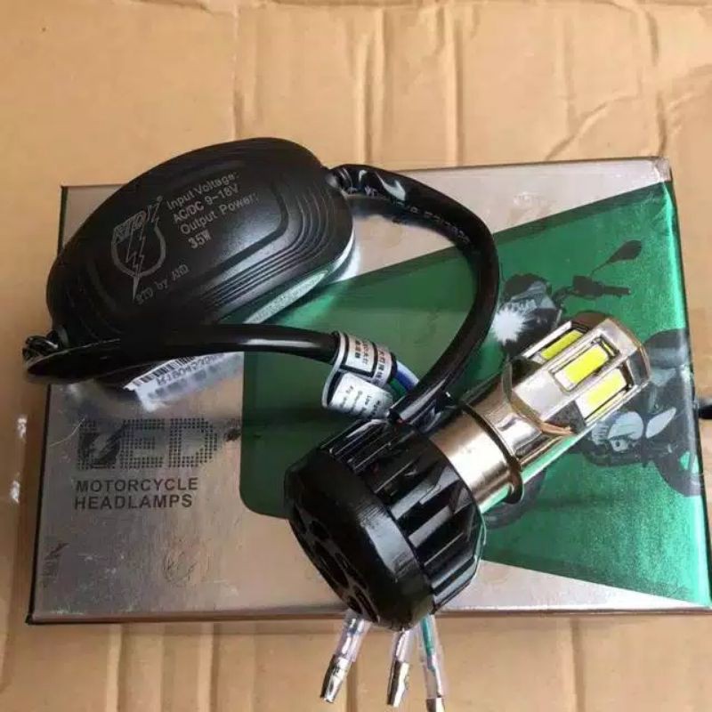 Jual Lampu LED Motor 6 Sisi AC DC H6 H4 35W RTD 6 Mata 100% ORI RTD ...