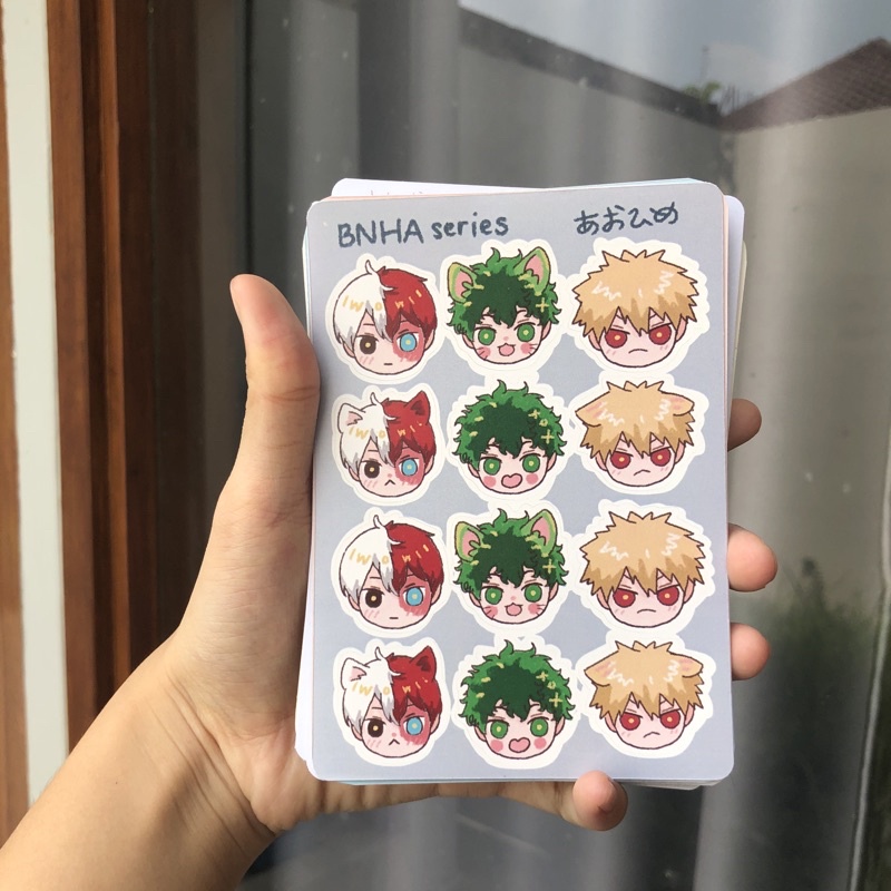 Jual Anime Sticker Sheet by Aohimeee | Haikyuu BNHA Jujutsu Kaisen ...