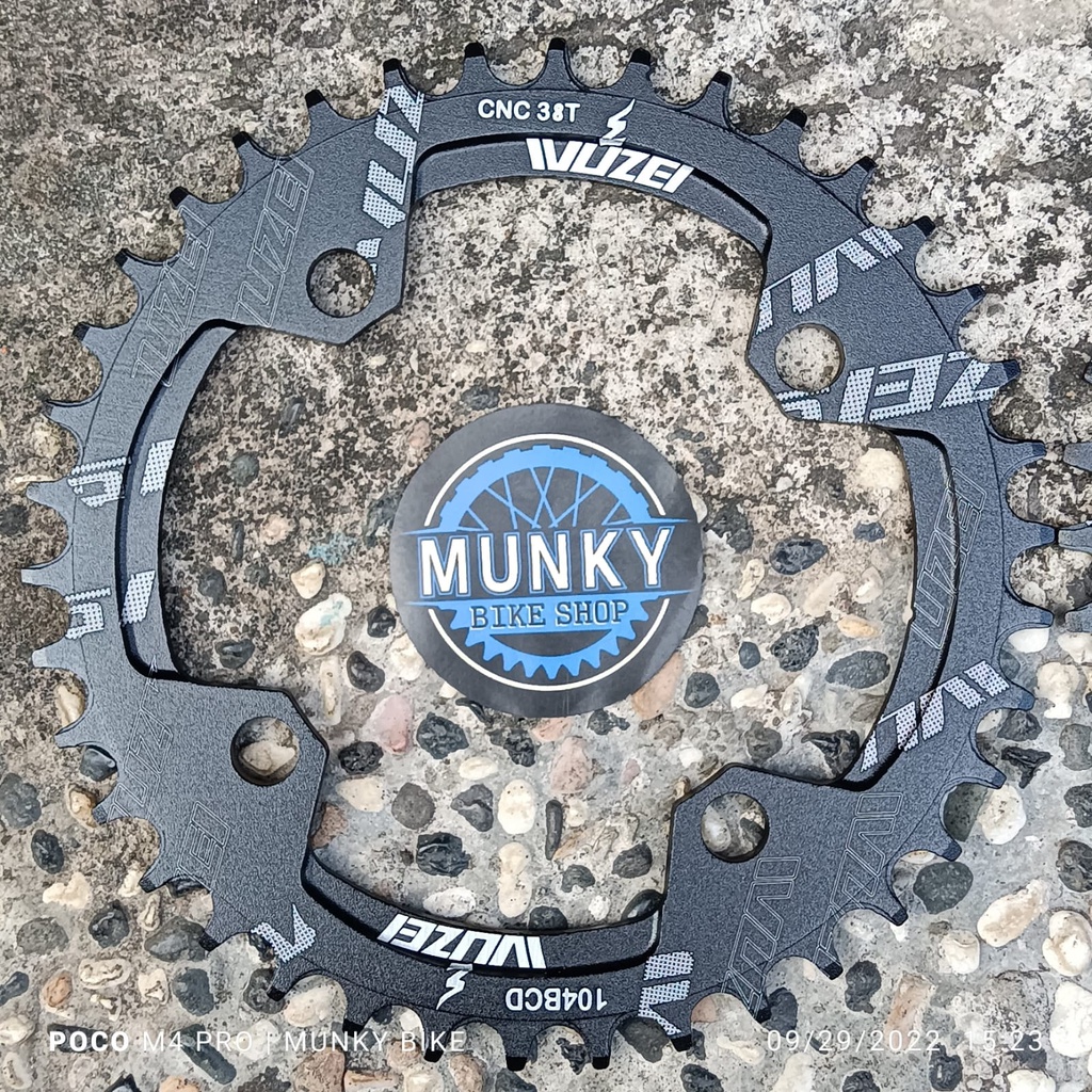 Jual Chainring Wuzei 30T 32T 34T 36T 38T BCD 104 BCD narrow wide untuk single chainring sepeda ...