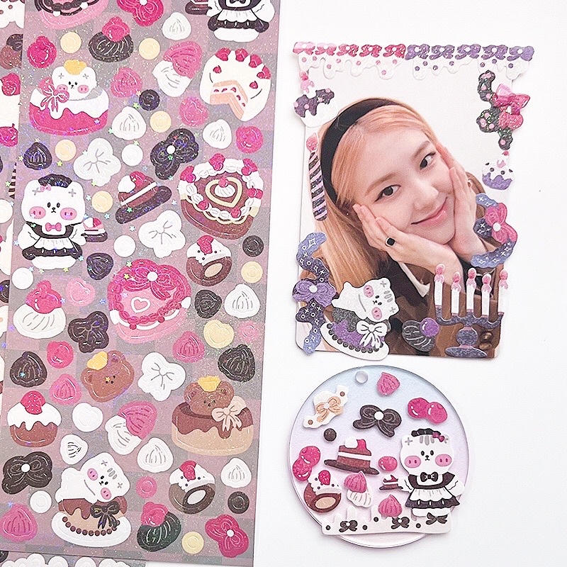 Jual 1 Sheets Cake Sticker || Sticker Aesthetic Sticker Ins Korea ...