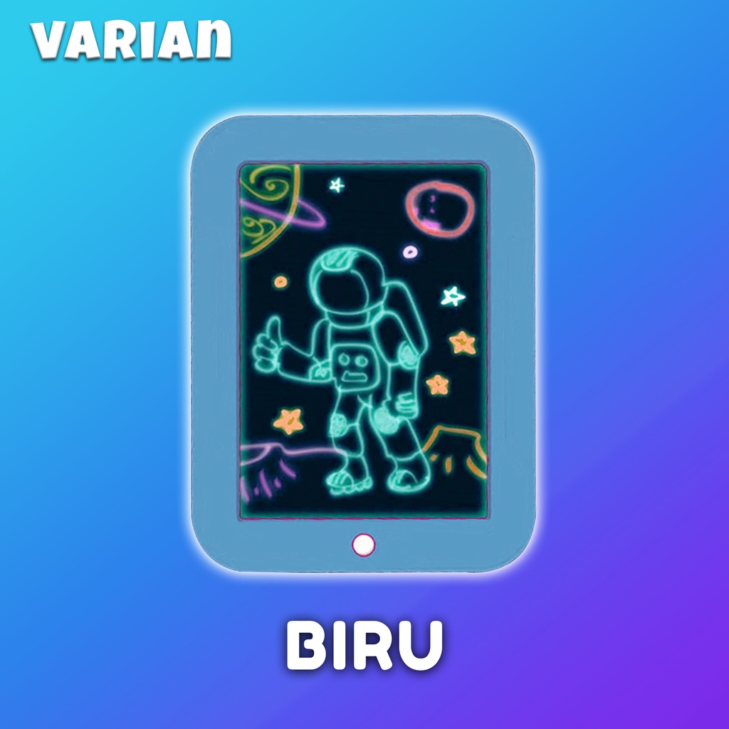 Jual Papan Tulis Anak Spidol Kaca LED Backlight Writing Tablet 9 inch ...