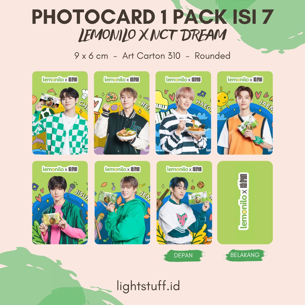 Jual UNOFFICIAL PHOTOCARD NCT DREAM X LEMONILO 1 PACK | Shopee Indonesia