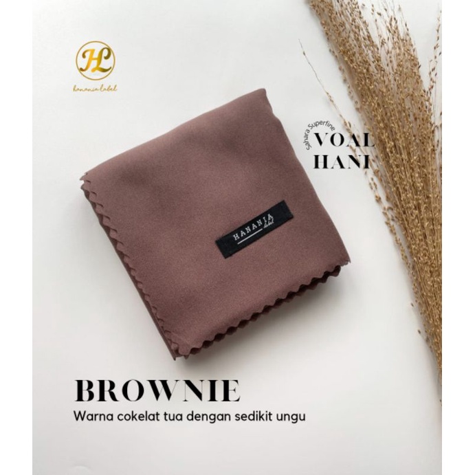Jual HANANIA LABEL- HANI VOAL SAHARA SUPERFINE | COKLAT BROWN SUGAR ...