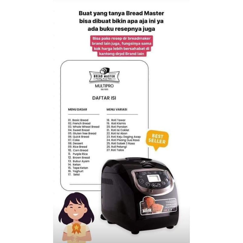 Jual Breadmaster Pembuat Roti Otomatis | Shopee Indonesia