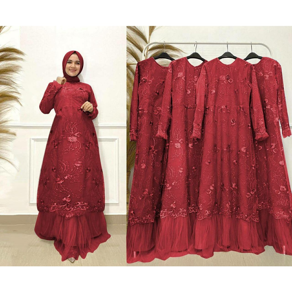 Jual JL2220 Gamis Tile Yana BUSUI SIZE M - XXL 7WARNA / AC / Gamis ...